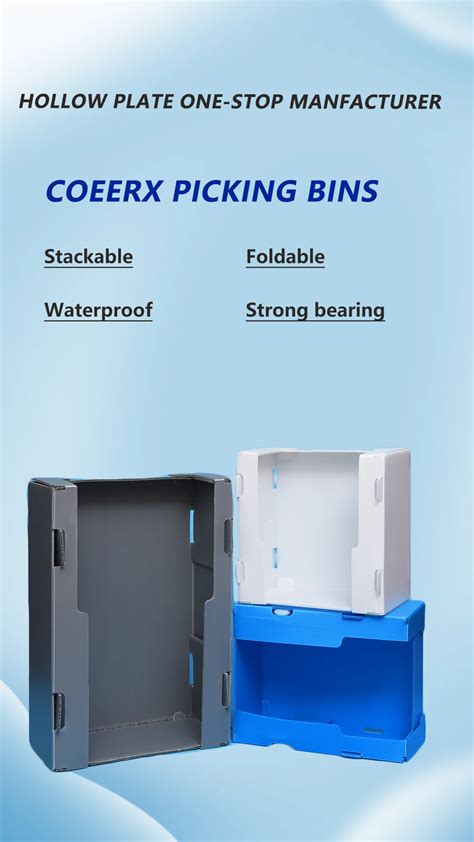 Corrugated Plastic Box Plastic Shipping Boxes Warehouse Stackable Bin Buy Corrugated Plastic
