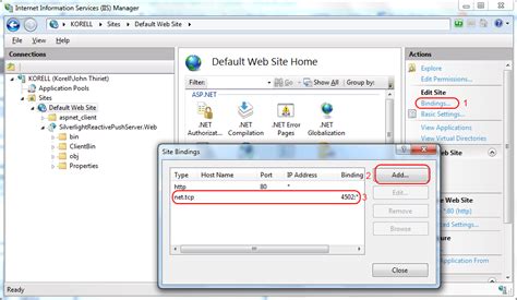 Using Nettcpbinding In Silverlight With Iis John Thiriet