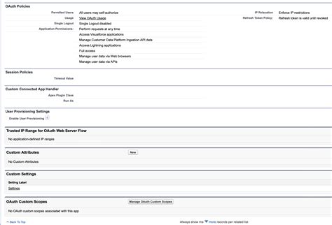 Managed Package Associating Custom Settings With A Connected App In A 2gp Salesforce Stack