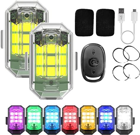 Luz estroboscópica LED inalámbrica de alto brillo luces intermitentes recargables de colores