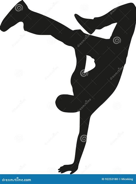 Breakdance Silhouette Stock Vector Illustration Of People 92253188