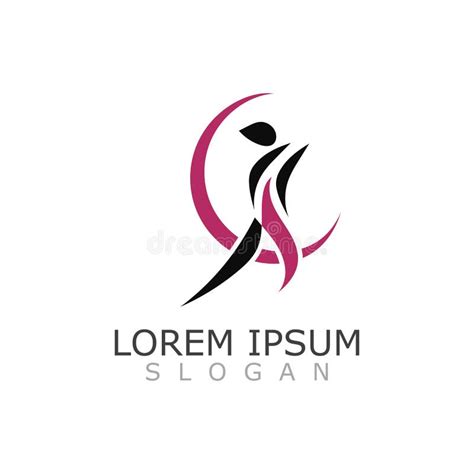 People Active Abstract Logo Business And Healthy Design Vector Template Vector Stock