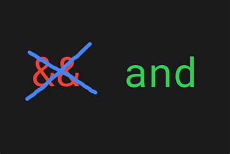 Python Equivalent Of The Operator The And Operator