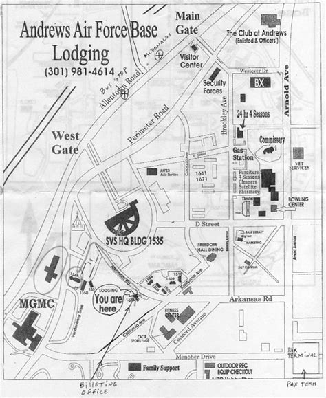 Joint Base Andrews Map 2025 Base - Ginny Guillema
