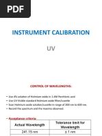 Uv Vis Spectrophotometer Calibration Sop Pdf Ultraviolet Visible