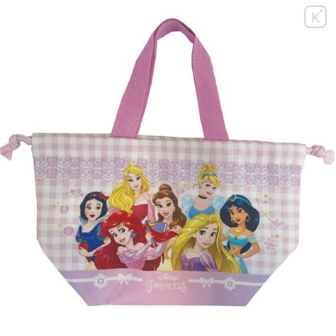 Japan Disney Drawstring Bag Lunch Bag Princess Kawaii Limited
