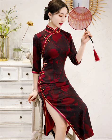 Chinese Style Long Qipao Dress High Slit Weqipao Artofit