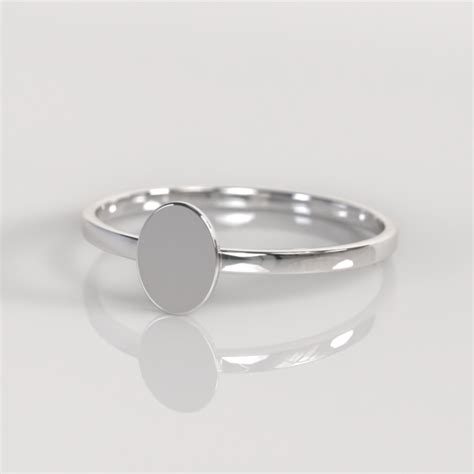 Mini Sello Letra Ovalado Plata Diora Joyas