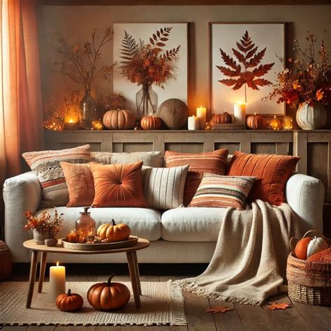 Cozy Fall Living Room Inspiration 🍂🛋️ Fall Living Room Fall Living