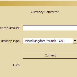 Currency Converter Application Download Scientific Diagram