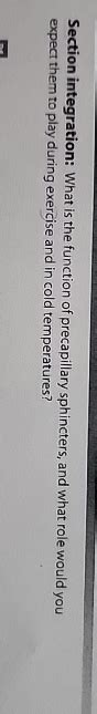 Solved Section Integration What Is The Function Of