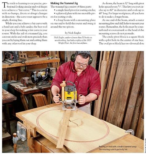 Elliptical Router Jig Plans Woodarchivist