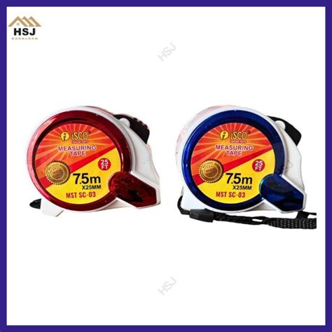 Meteran Auto Stop Putih 7 5 Meter M Double Lock Meteran Bagus Kokoh