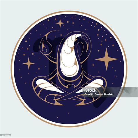 점성술 전갈 자리 조디악 기호와 현대 마술 마술 카드 전갈 로고 디자인 갈고리 발톱에 대한 스톡 벡터 아트 및 기타 이미지 갈고리 발톱 고풍스런 꿈꾸기 Istock