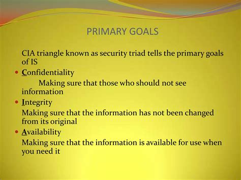 Information Security Lecture 1 Ppt Pptx Information And Network