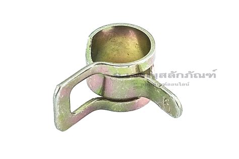 เข็มขัดรัดท่อแบบบีบปล่อย คลิปสปริงรัดสาย เหล็กชุบรุ้ง ขนาด M6 รัดวงนอกของท่อ 6 7 2 Mm