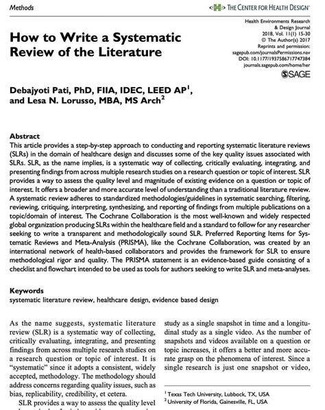 Statistics Econometrics Data Analysis And Coding 👉how To Write A Systematic Review Of The