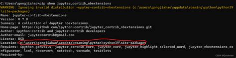 为jupyter Notebook添加侧边导航栏 Jupytercontribnbextensions的安装及报错处理jupyter