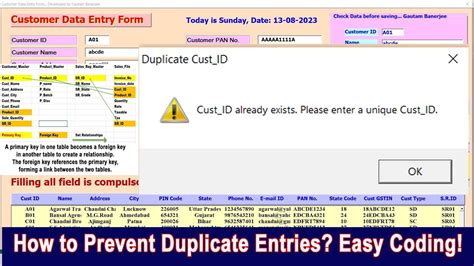 Data Validation And Duplicate Entry Prevention In Your Code Part 16