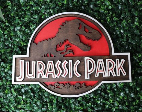 Jurassic Park Sign Etsy