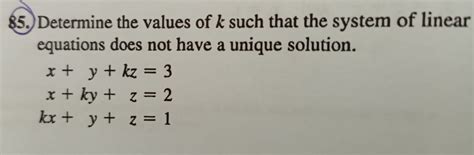 Answered Determine The Values Of K Such That The… Bartleby