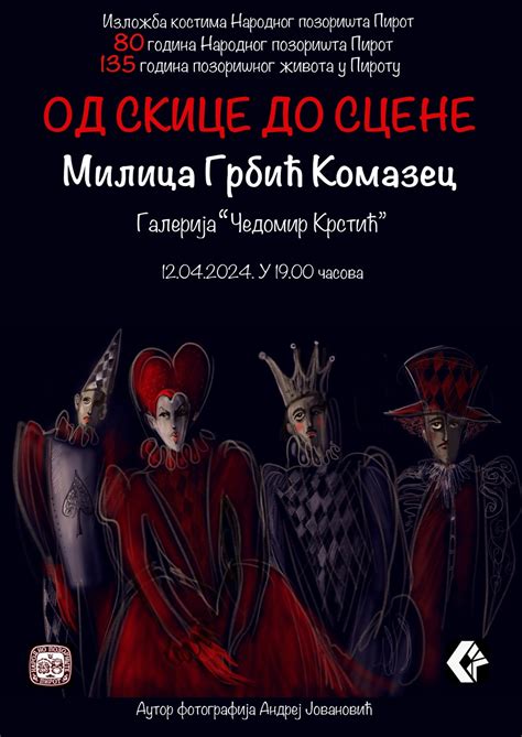 „od Skice Do Scene“ Izložba Kostima Narodnog Pozorišta Pirot Pirot Vesti