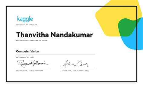 Thanvitha N On Linkedin Kaggle Deeplearning Coursecompletion