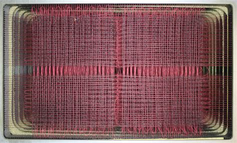 Examining The Core Memory Module Inside A Vintage Ibm 1401 Mainframe