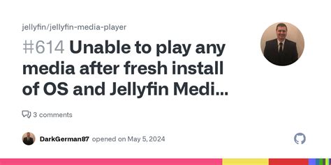 Unable To Play Any Media After Fresh Install Of OS And Jellyfin Media Player Issue 614