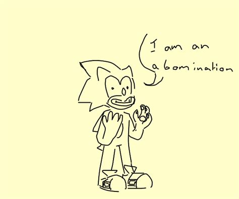 Sonic Without Gloves Drawception