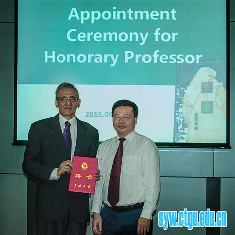 Professor Mukul Sarwar Was Appointed As The Honorary Professor Of Ctgu