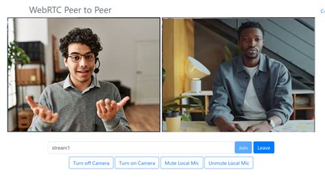 webrtc peer to peer communication ant media documentation