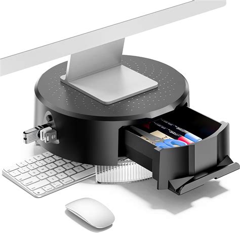 Amazon Com KDD Monitor Stand Riser With Drawer Computer Monitor Stand For Desk With 3 USB 1