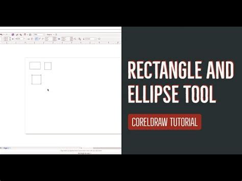 Rectangle Ellipse Tools CorelDRAW YouTube