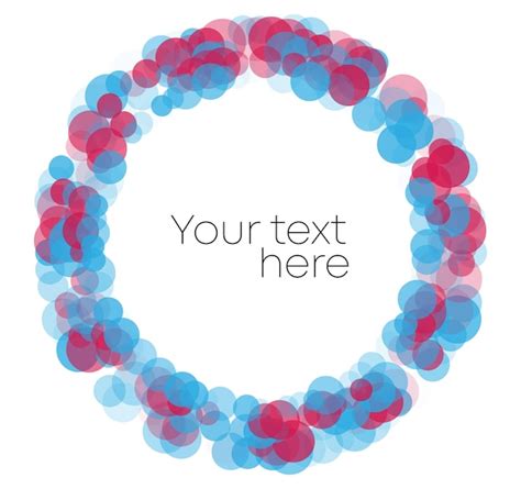 Premium Vector Design Elements Symbol Editable Color Halftone Frame Circle Pattern On White