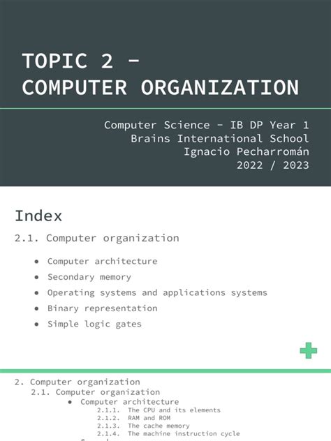 Topic 2 Computer Organization Pdf