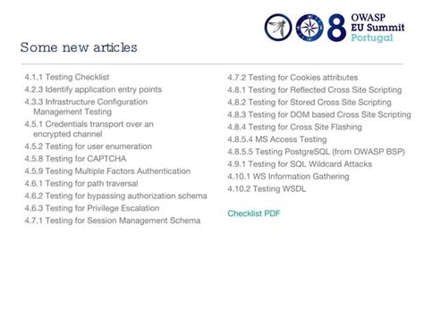 Owasp Testing Guide V3 Ppt