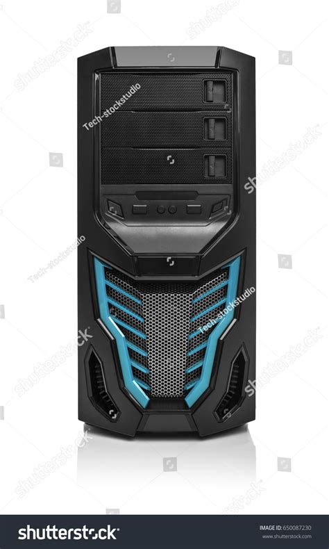 Modern Black Computer System Unit Isolated Stock Photo Edit Now