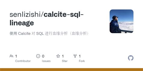Github Senlizishicalcite Sql Lineage 使用 Calcite 对 Sql 进行血缘分析(血缘分析) Github Senlizishicalcite Sql Lineage 使用 Calcite 对 Sql 进行血缘分析(血缘分析)