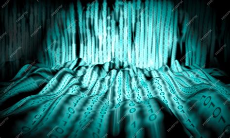 premium photo abstract binary code or language