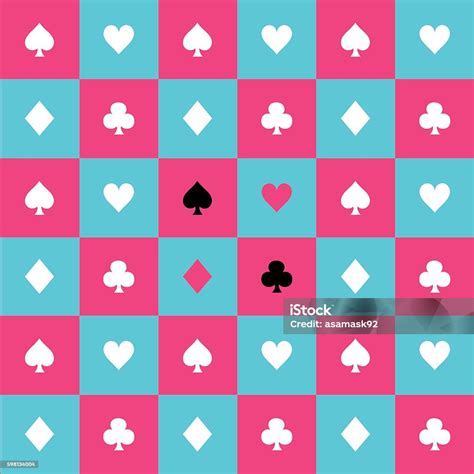 Kartu Sesuai Latar Belakang Papan Catur Putih Biru Sky Pink Ilustrasi