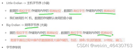 大小端字节序 Csdn博客