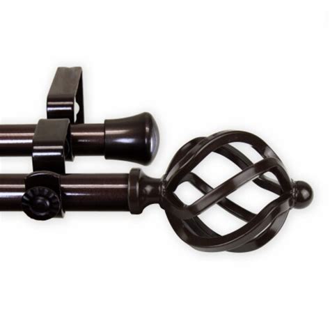 Roman Double Curtain Rod Inch Cocoa Frys Food Stores