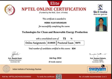 Cleanenergy Renewabletech Nptel Greenfuture Energyinnovation Hema Vijayarangan