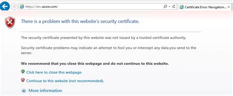 Throwing Certificate Error On Windows Server 2016 Stack
