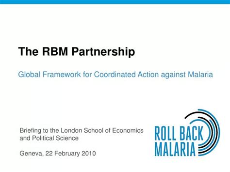 Ppt The Rbm Partnership Global Framework For Coordinated Action