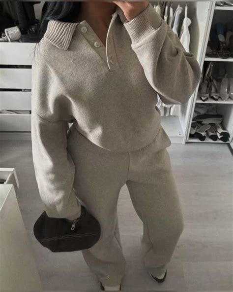 Autumn Outfit Inspo Outfit Sueter Gris Oscuro Casual Long Sleeve