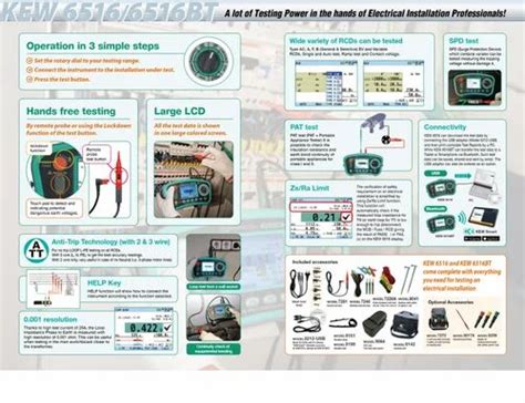 Multifunction Tester For Industrial Model Name Number 6516 At