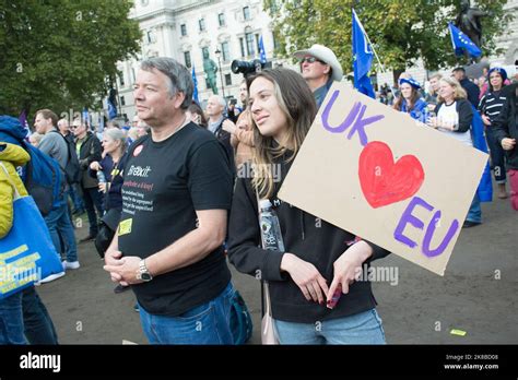 London Uk 22nd Oct 2022 Thousands Rally In Parliament Square In Favour We Want Our Star Back