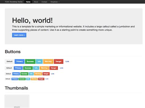 Getting Started · Todc Bootstrap
